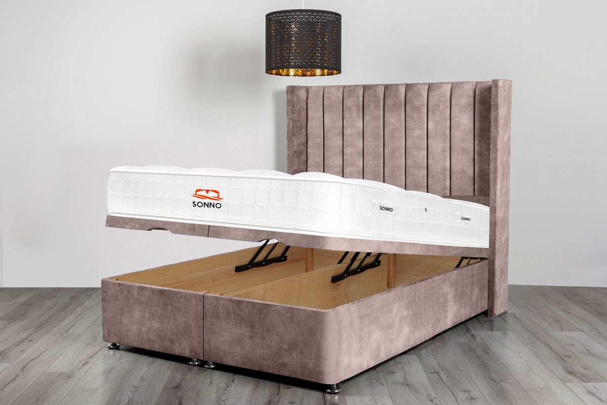 Sofia Ottoman Divan Bed - Mink Coniston – Sonno