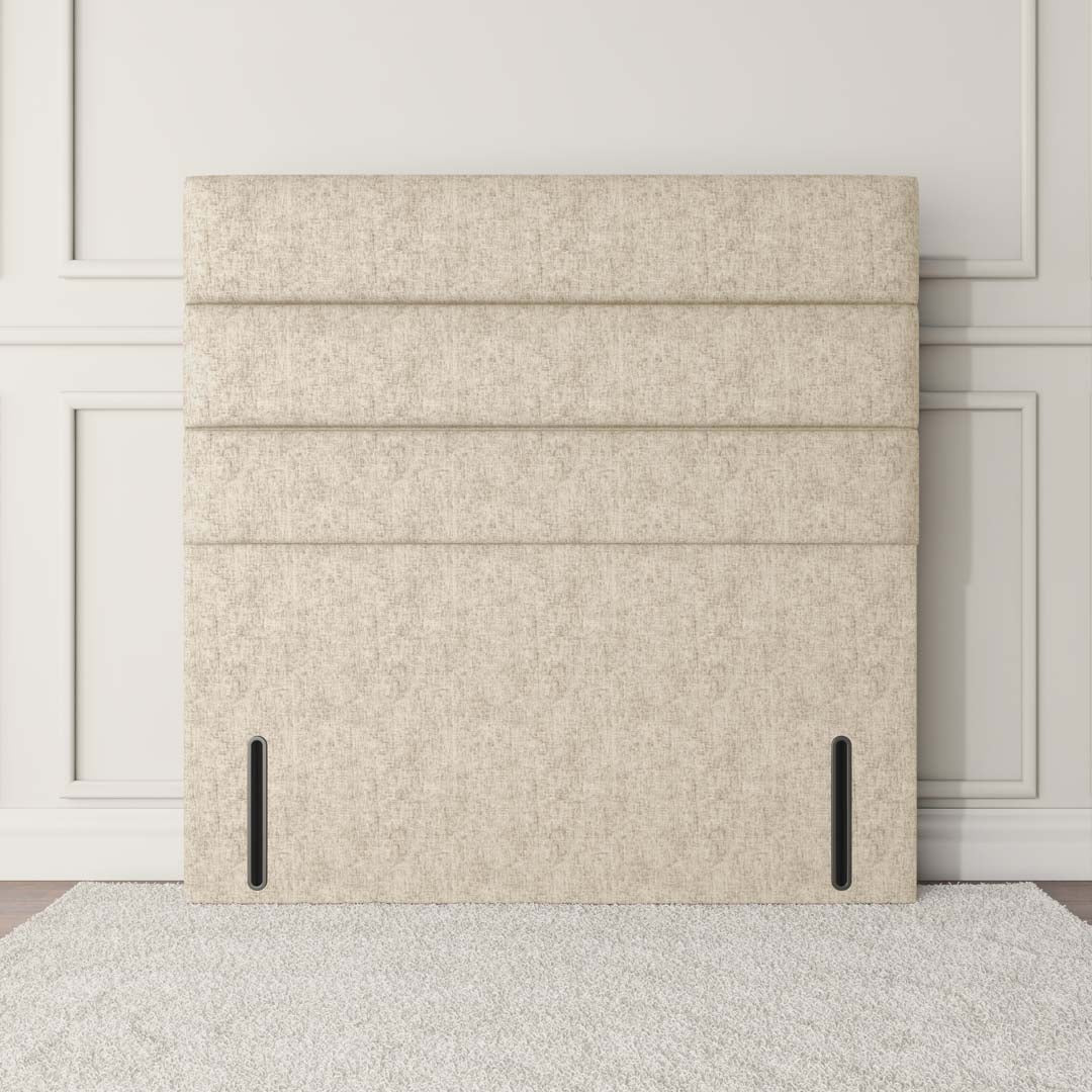 Athens Floor Standing Headboard - Cream Chenille – Sonno