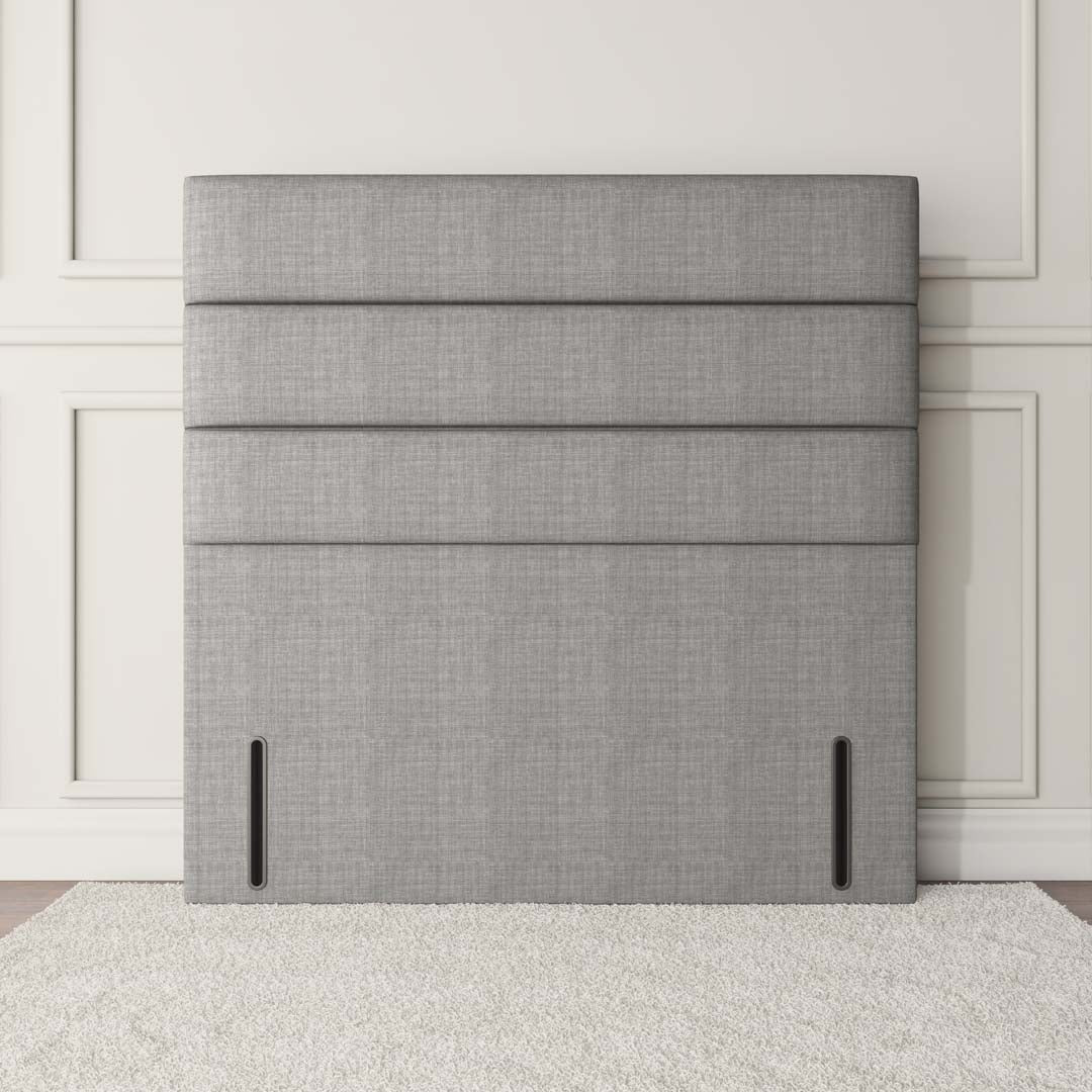 Athens Floor Standing Headboard - Silver Linoso – Sonno