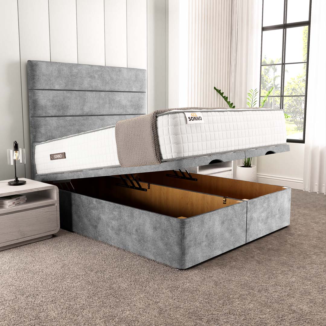 Athens Ottoman Divan Bed - Armour Coniston – Sonno