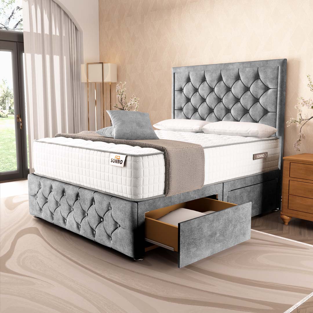 Barcelona Divan Bed - Armour Coniston – Sonno