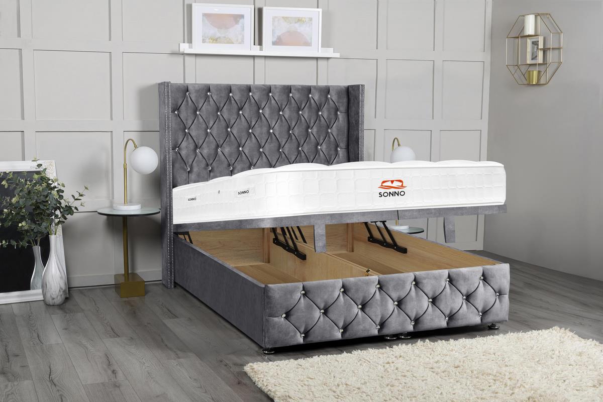 Luxor Ottoman Divan Bed - Armour Coniston – Sonno