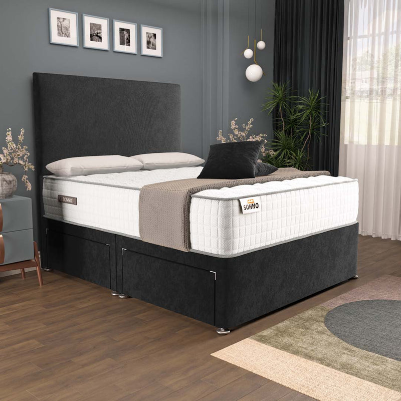 Dakar Divan Bed - Black Naples – Sonno