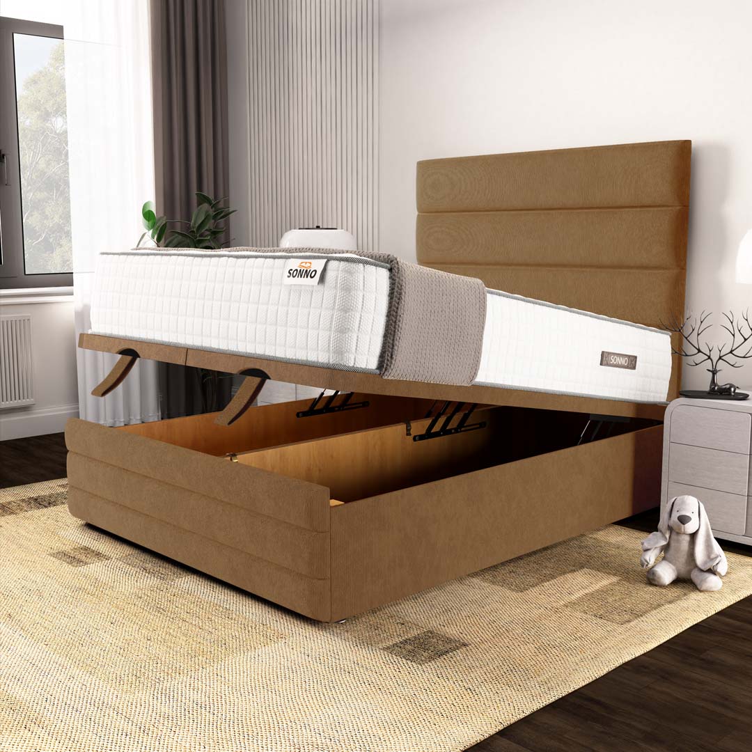 Havana Ottoman Divan Bed - Mink Naples – Sonno