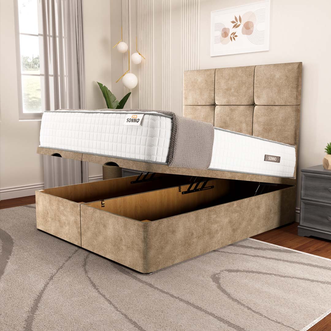 Lima Ottoman Divan Bed - Mink Coniston – Sonno