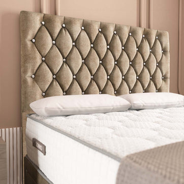London Chesterfield Divan Bed - Mink Coniston – Sonno