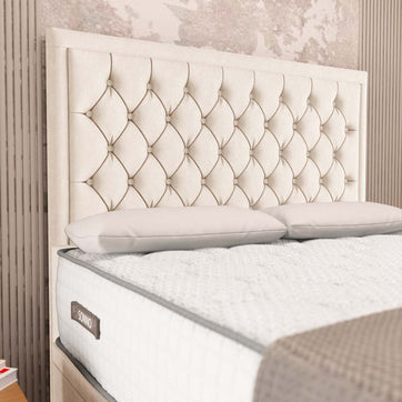 Madrid Ottoman Divan Bed - Cream Naples – Sonno