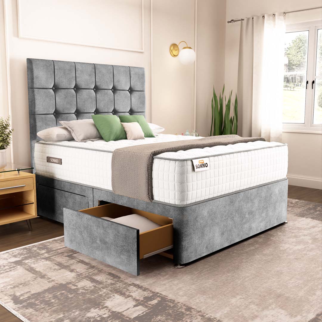 Oslo Divan Bed - Armour Coniston – Sonno
