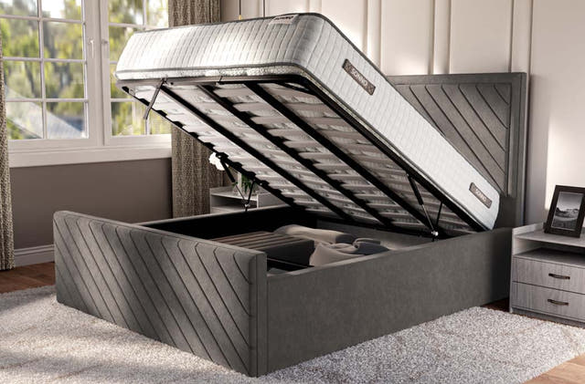 Oxford Upholstered Ottoman Bed - Armour Coniston – Sonno