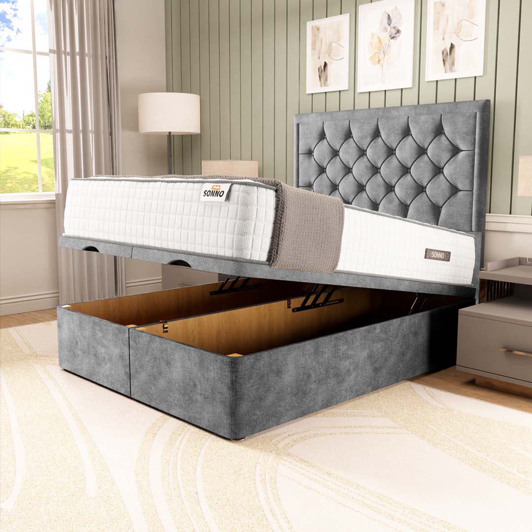 Panama Ottoman Divan Bed - Armour Coniston – Sonno