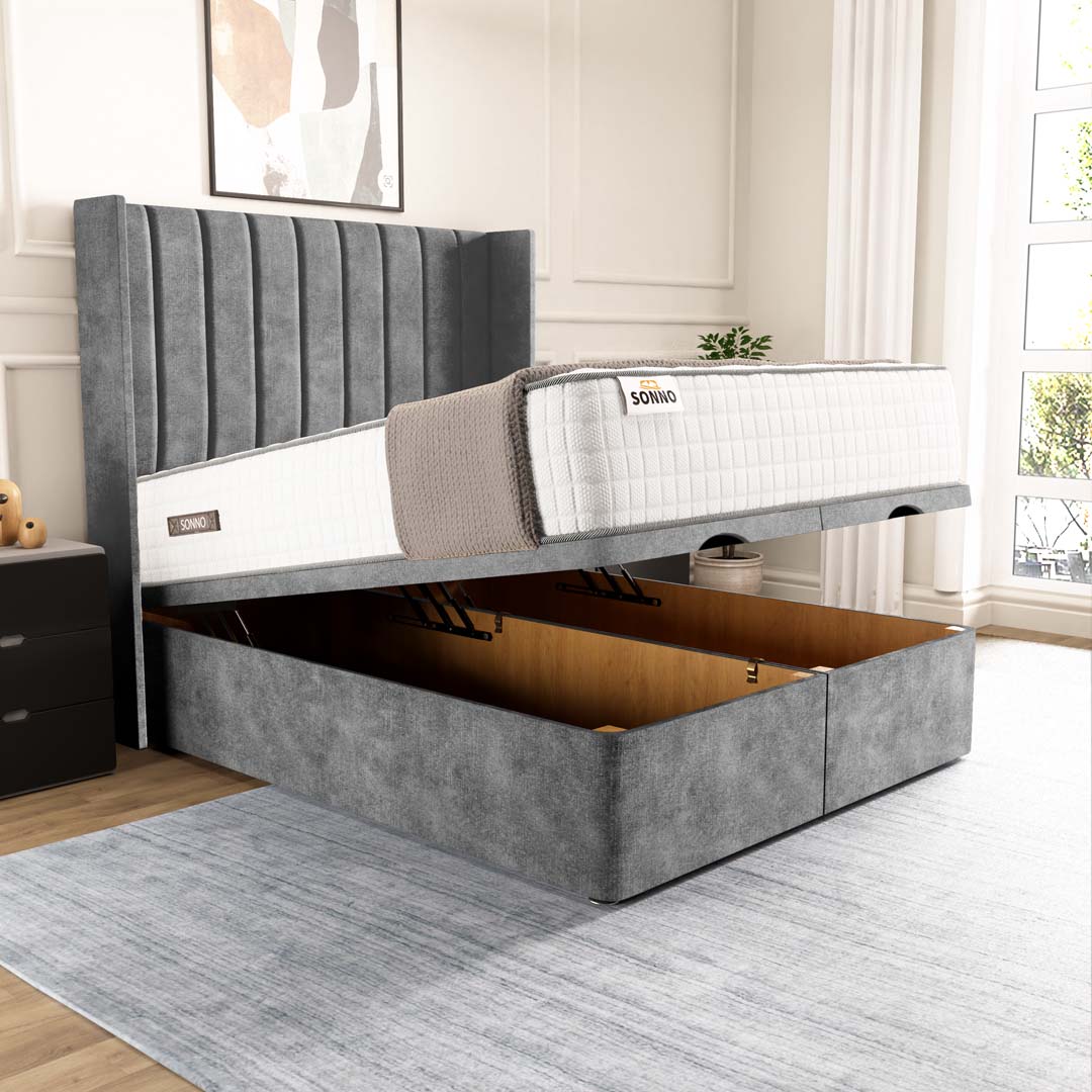 Sofia Ottoman Divan Bed - Armour Coniston – Sonno