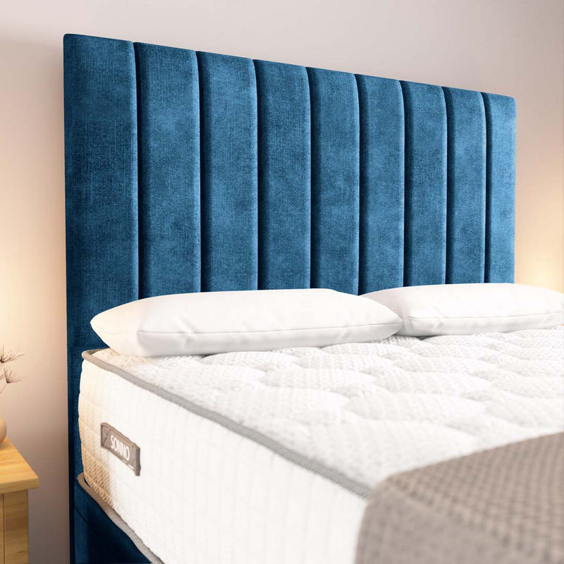 Prague Ottoman Divan Bed - Blue Coniston – Sonno
