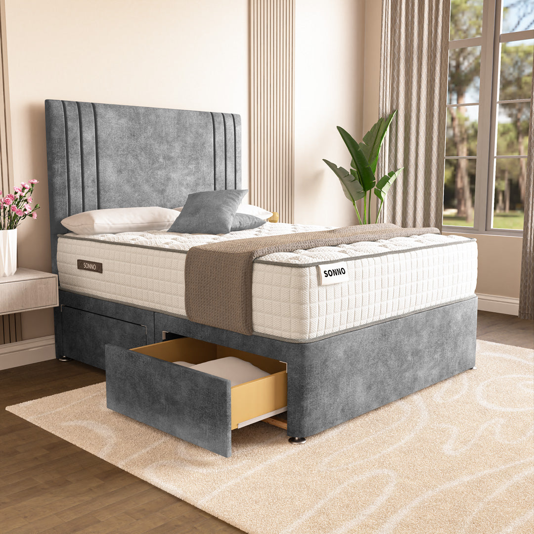 Rome Divan Bed - Armour Coniston – Sonno