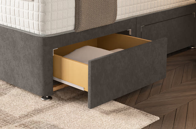 Rome Divan Bed - Cream Naples – Sonno