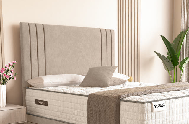 Rome Divan Bed - Cream Naples – Sonno