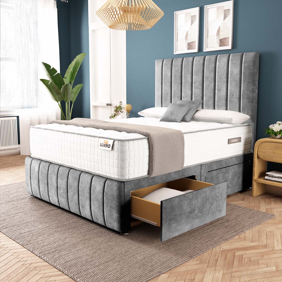 Sydney Divan Bed - Armour Coniston – Sonno