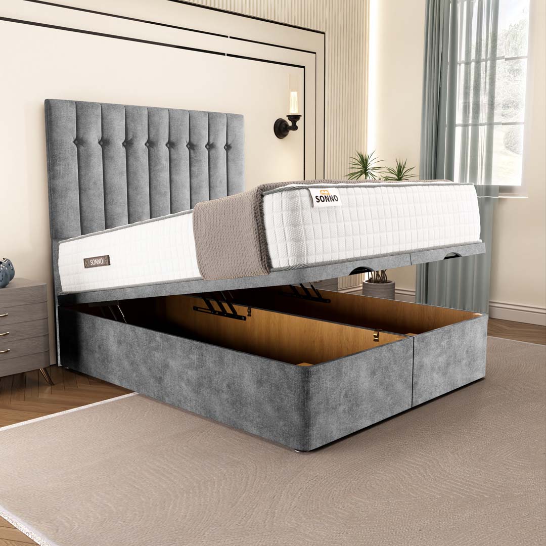 Tokyo Ottoman Divan Bed - Armour Coniston – Sonno