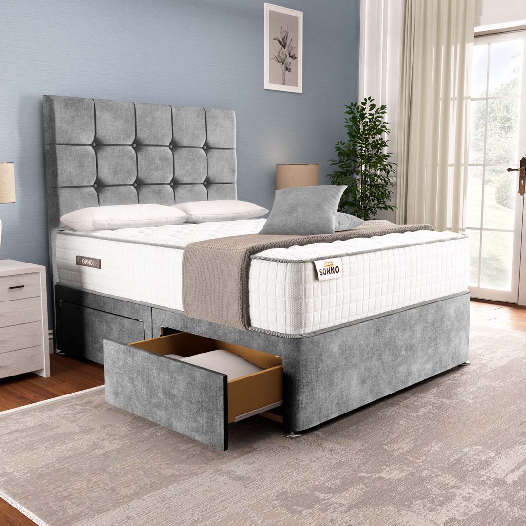 Toronto Divan Bed - Armour Coniston – Sonno