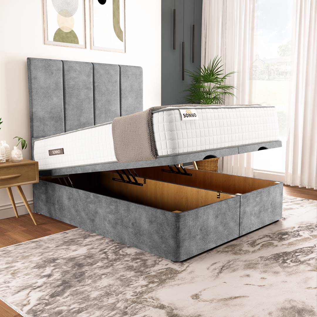 Victoria Ottoman Divan Bed - Armour Coniston – Sonno